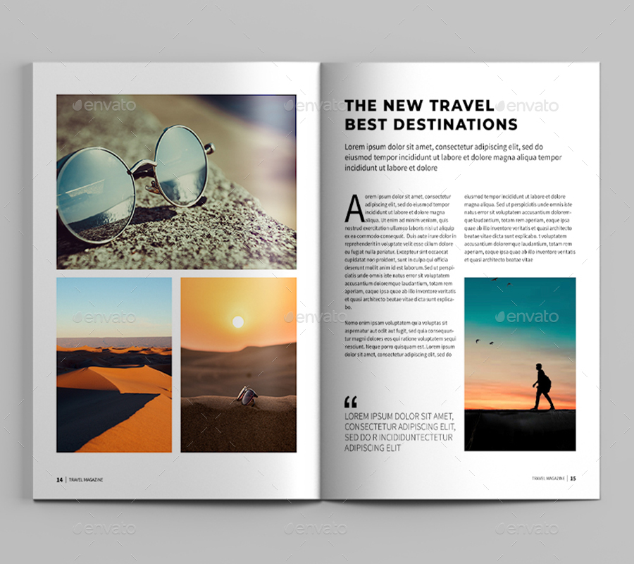 Travel Magazine, Print Templates | GraphicRiver