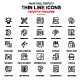 Line Creative Process Icons, Icons | GraphicRiver
