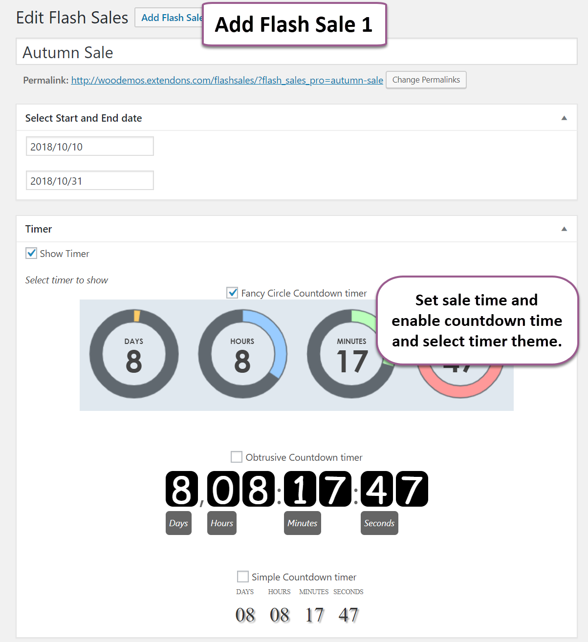 WooCommerce Flash Sales Pro - Countdown Timer & Banners by extendons