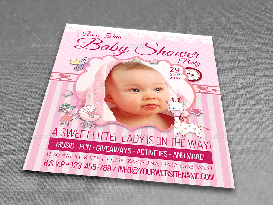 Baby Shower Flyer Template Vol.2, Print Templates | GraphicRiver