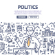 Politics Doodle Concept, Vectors | GraphicRiver