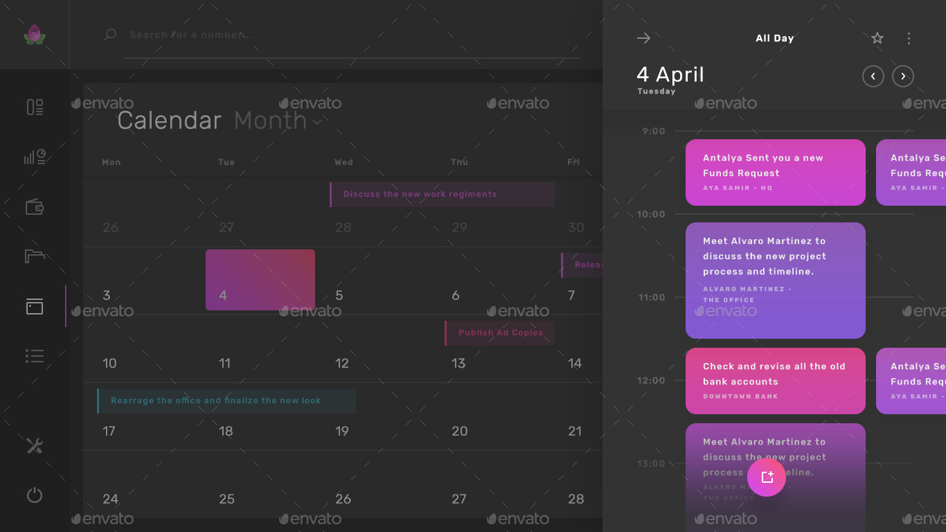 Violett Web - Aesthetic Dashboard Web App UI Kit, Web Elements ...
