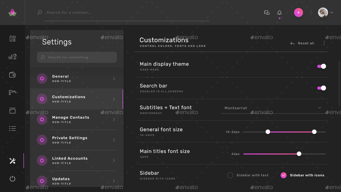 Violett Web - Aesthetic Dashboard Web App UI Kit, Web Elements ...