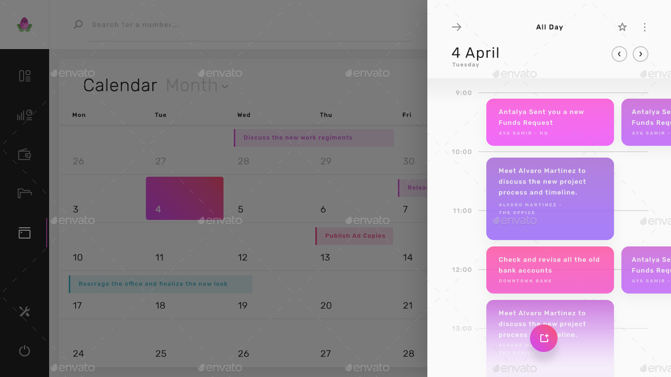 Violett Web - Aesthetic Dashboard Web App UI Kit, Web Elements ...