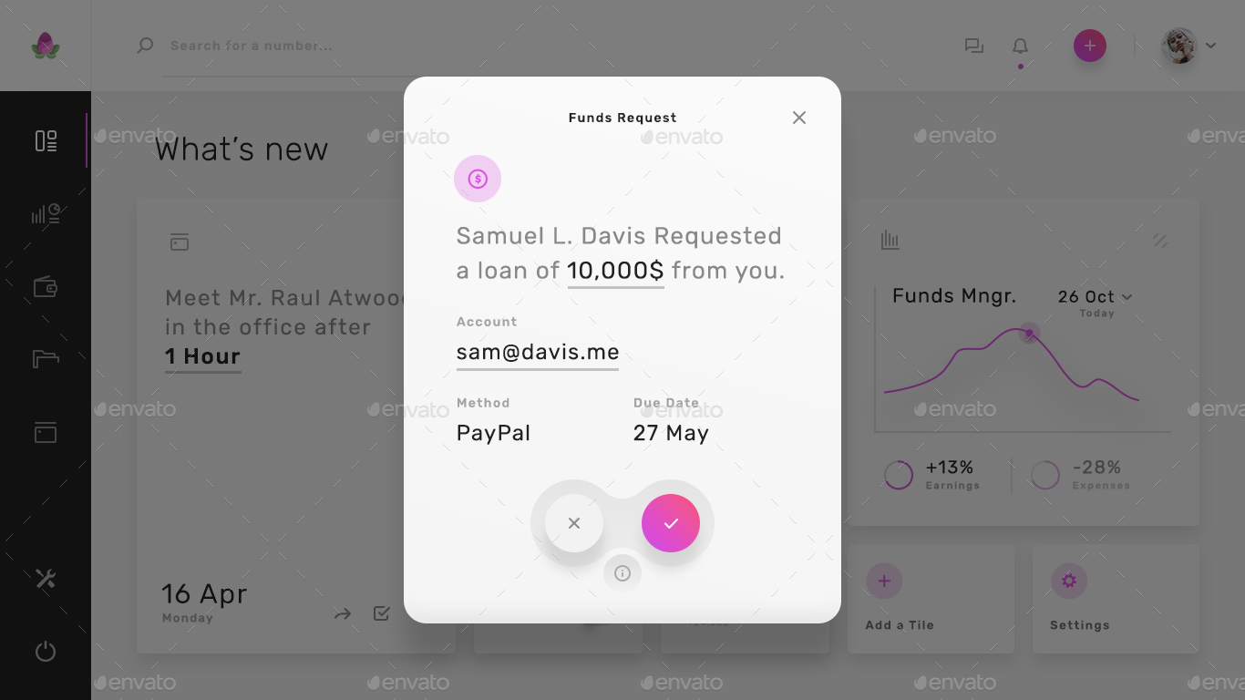 Violett Web - Aesthetic Dashboard Web App UI Kit, Web Elements ...