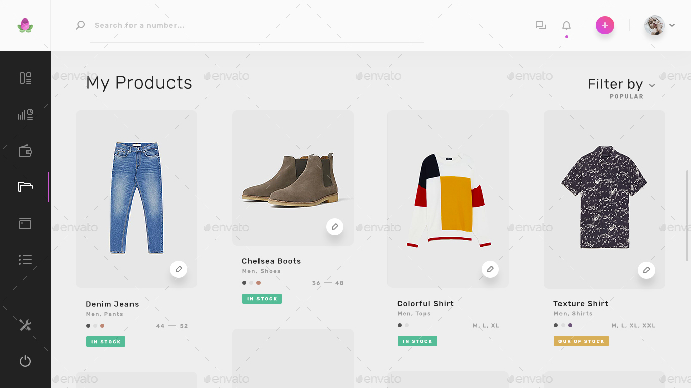 Violett Web - Aesthetic Dashboard Web App UI Kit, Web Elements ...