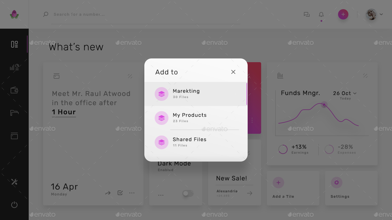 Violett Web - Aesthetic Dashboard Web App UI Kit, Web Elements ...