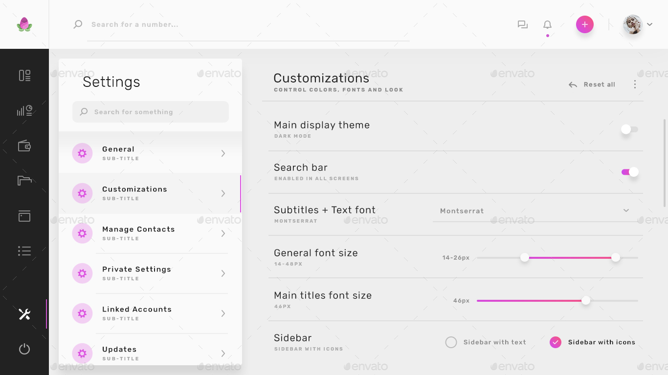 Violett Web - Aesthetic Dashboard Web App UI Kit, Web Elements ...