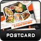 Restaurant Postcard, Print Templates | GraphicRiver