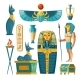 Vector Cartoon Egyptian Set, Vectors | GraphicRiver