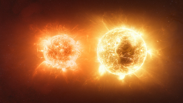 Red Binary Star System, Motion Graphics | VideoHive