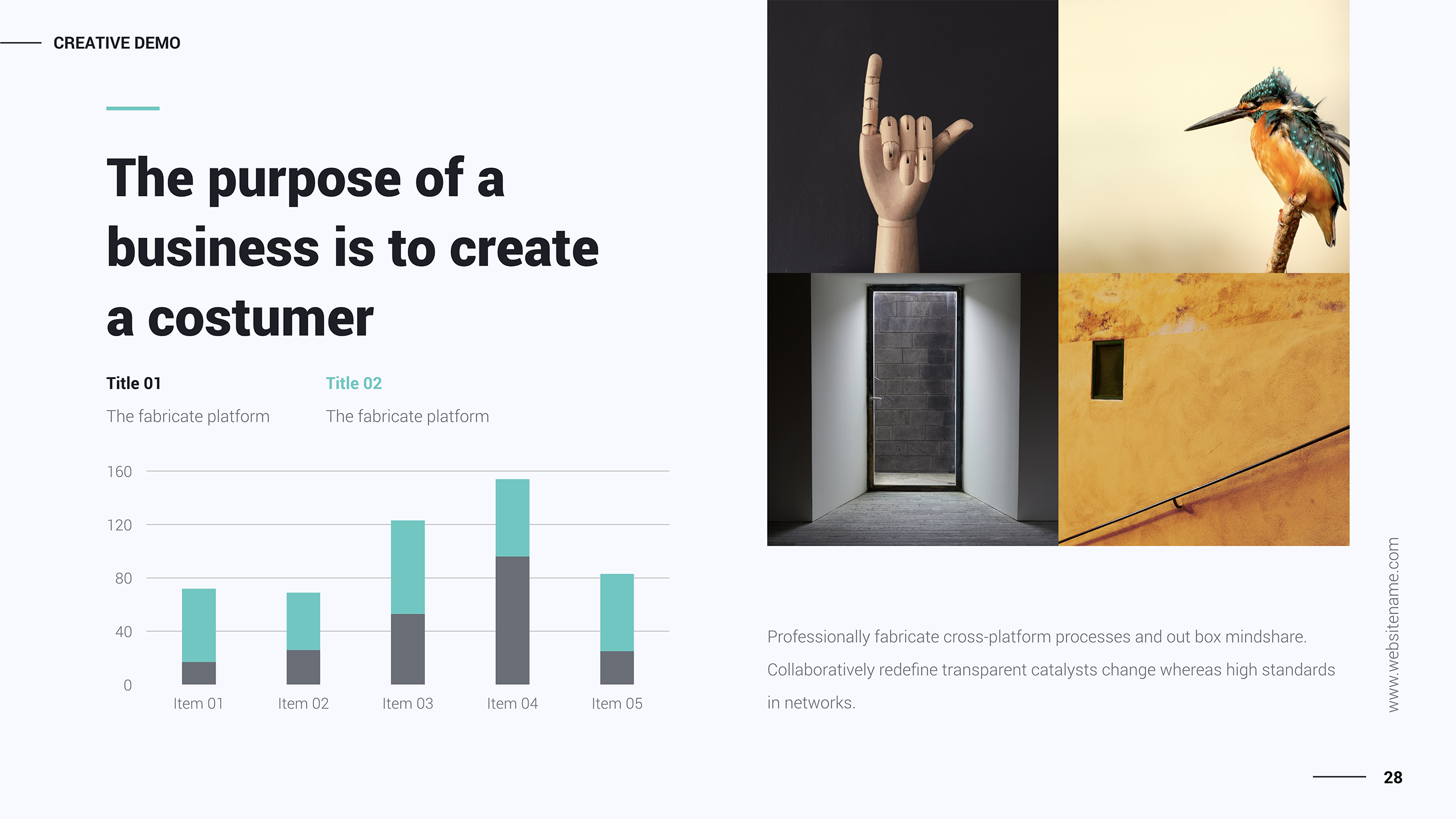 MNML Presentation Template ("Shift" Presentation Builder), Presentation ...