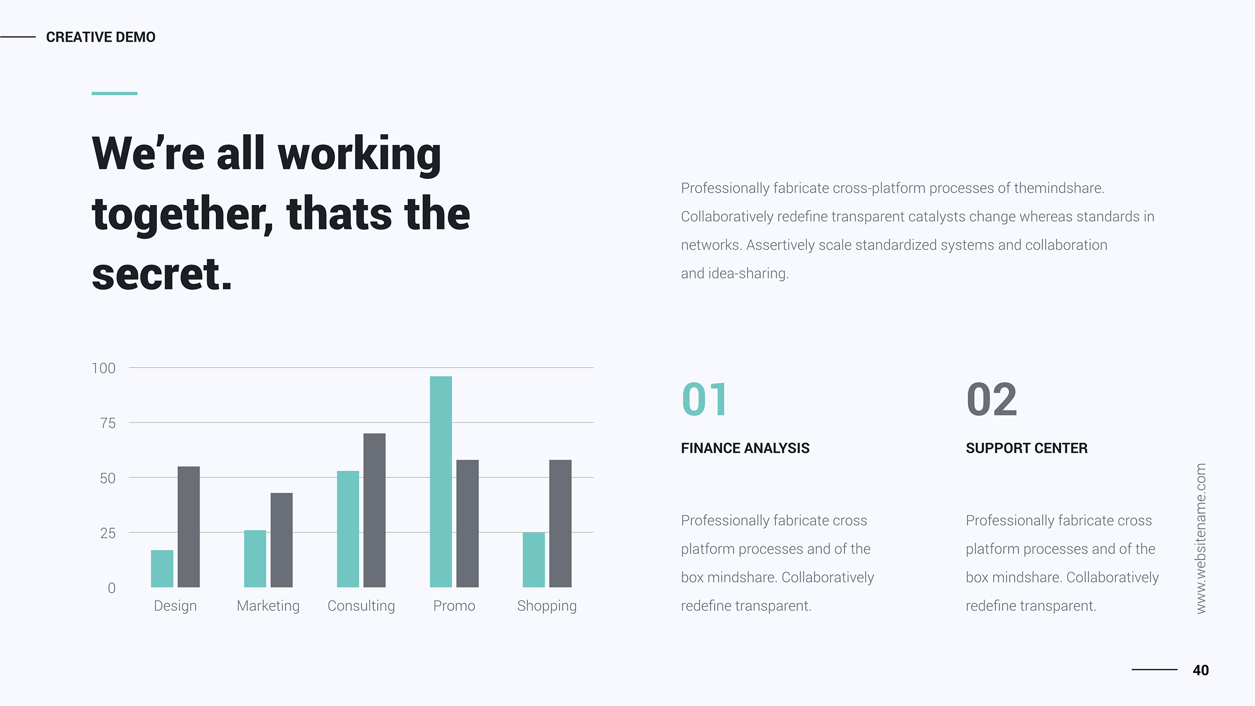 MNML Presentation Template ("Shift" Presentation Builder), Presentation ...