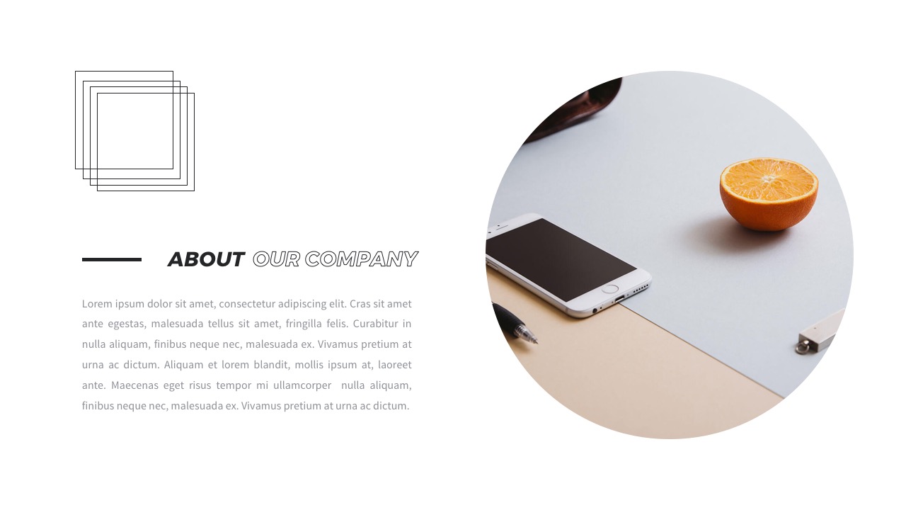 Whiteline - Creative Google Slides Template, Presentation Templates