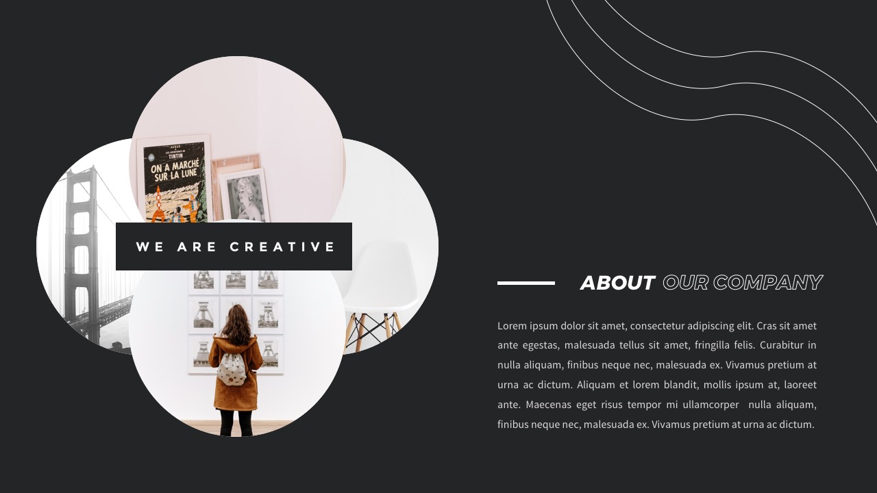 Whiteline - Creative Google Slides Template, Presentation Templates