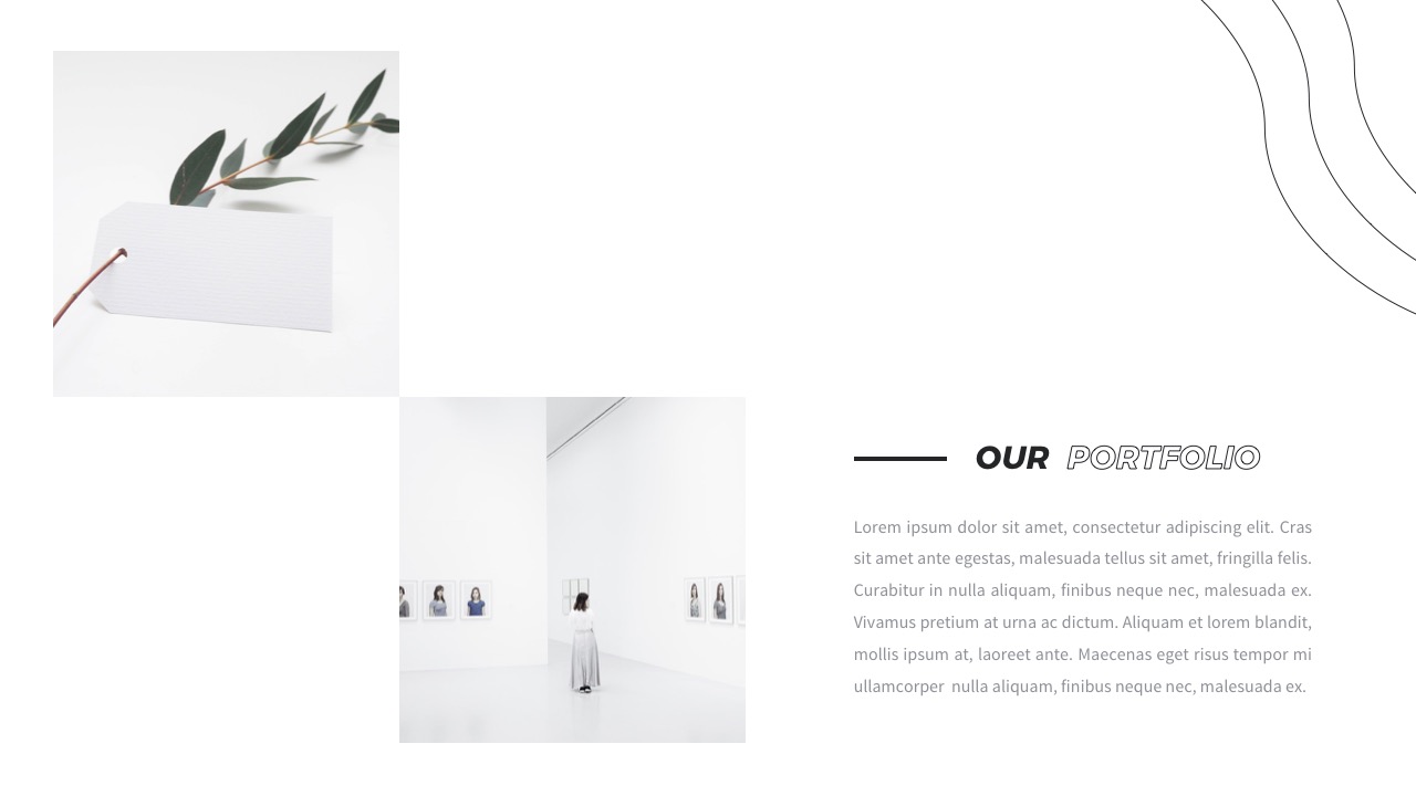 Whiteline - Creative Google Slides Template, Presentation Templates