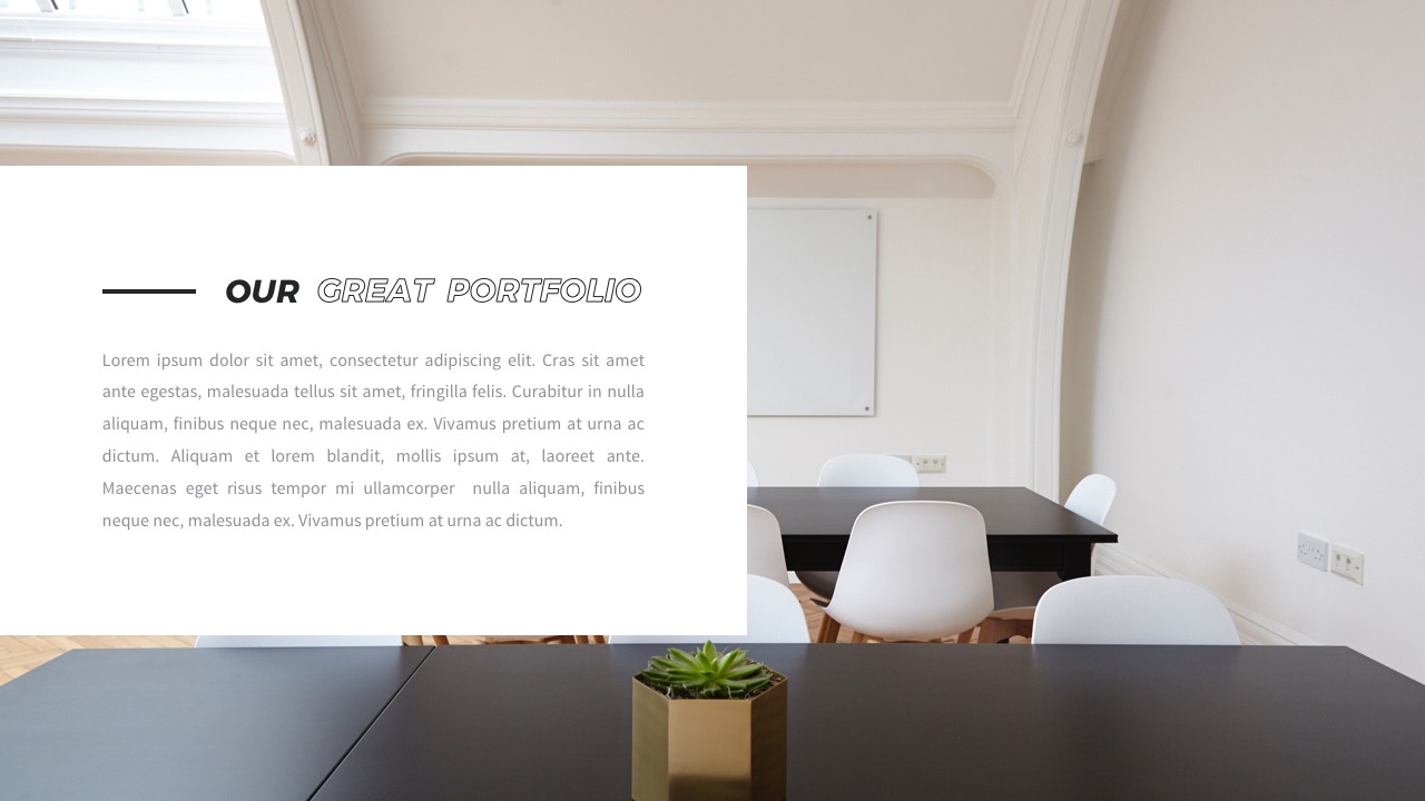 Whiteline - Creative Google Slides Template, Presentation Templates