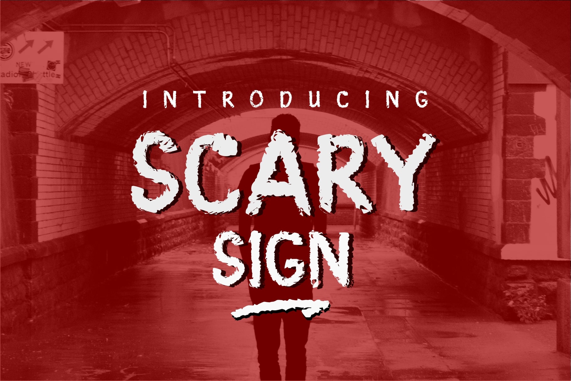 Scary Sign, Fonts | GraphicRiver