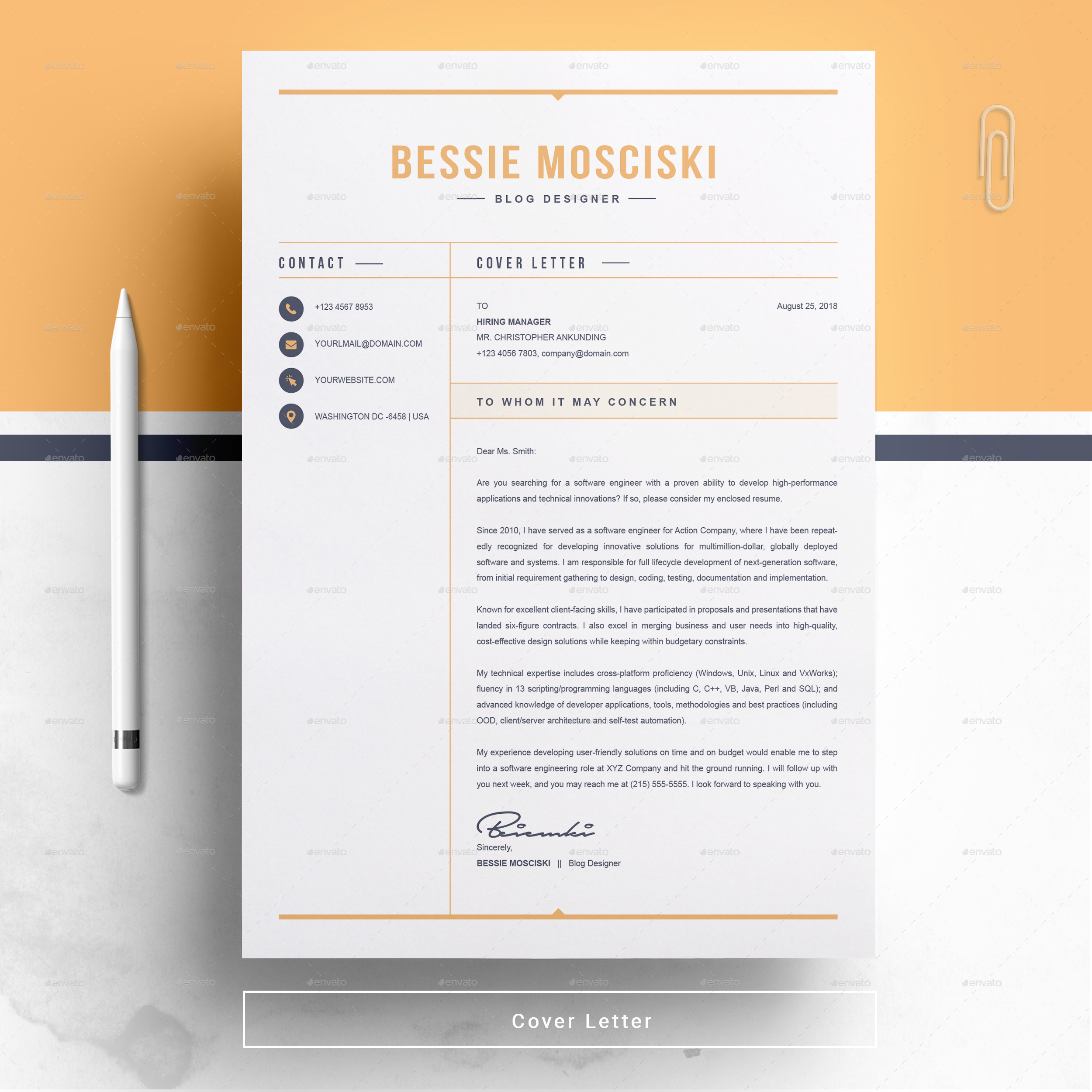 Resume, Print Templates | GraphicRiver