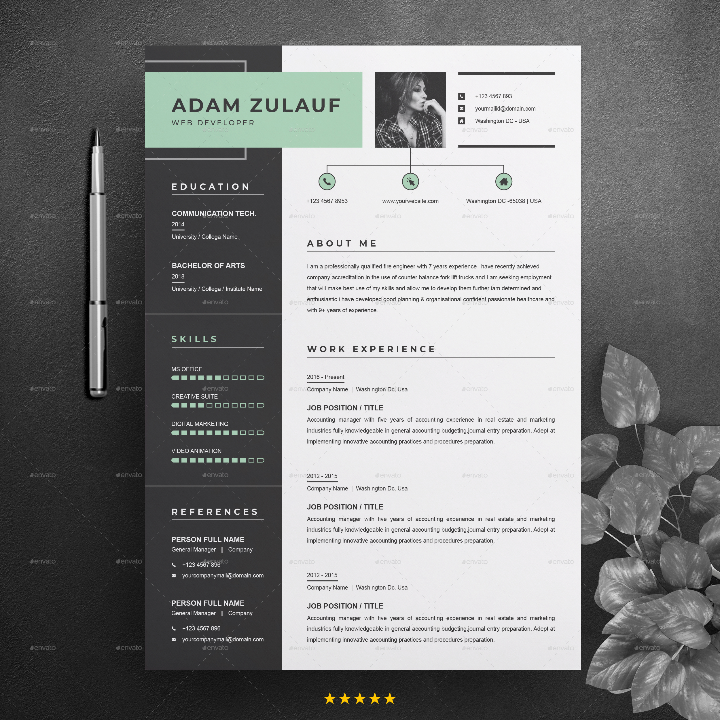 Resume, Print Templates | GraphicRiver