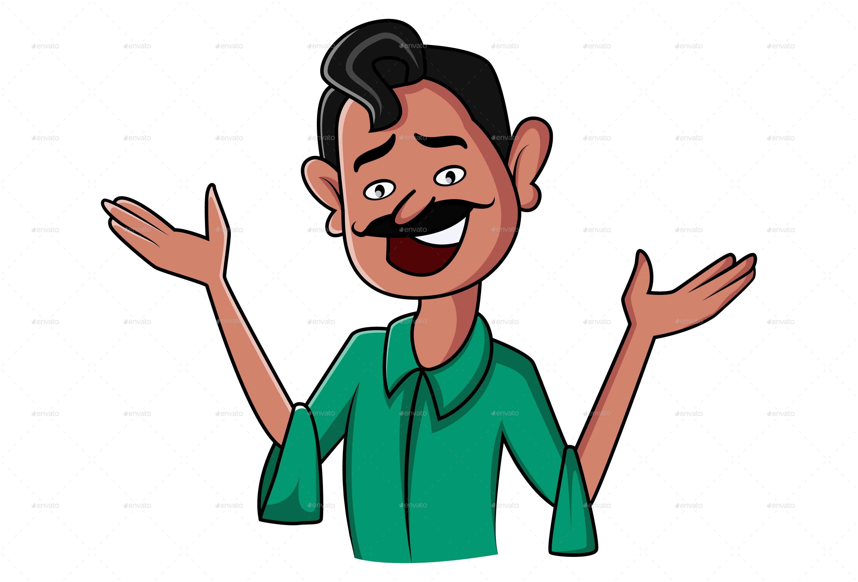 Cartoon Man Stickers, Vectors | GraphicRiver