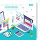 Website Template Design Isometric Concept, Vectors | GraphicRiver