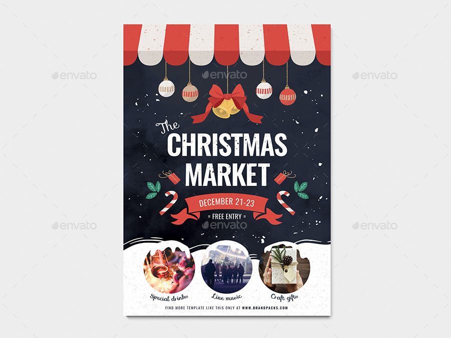 Christmas Market Flyer / Poster, Print Templates | GraphicRiver