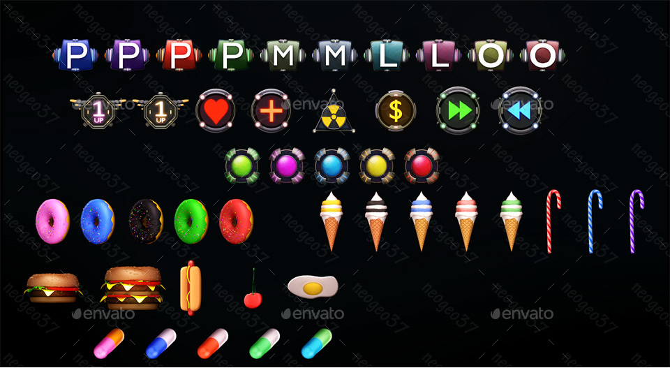 Animated Collectible Items Bundle, Game Assets | GraphicRiver