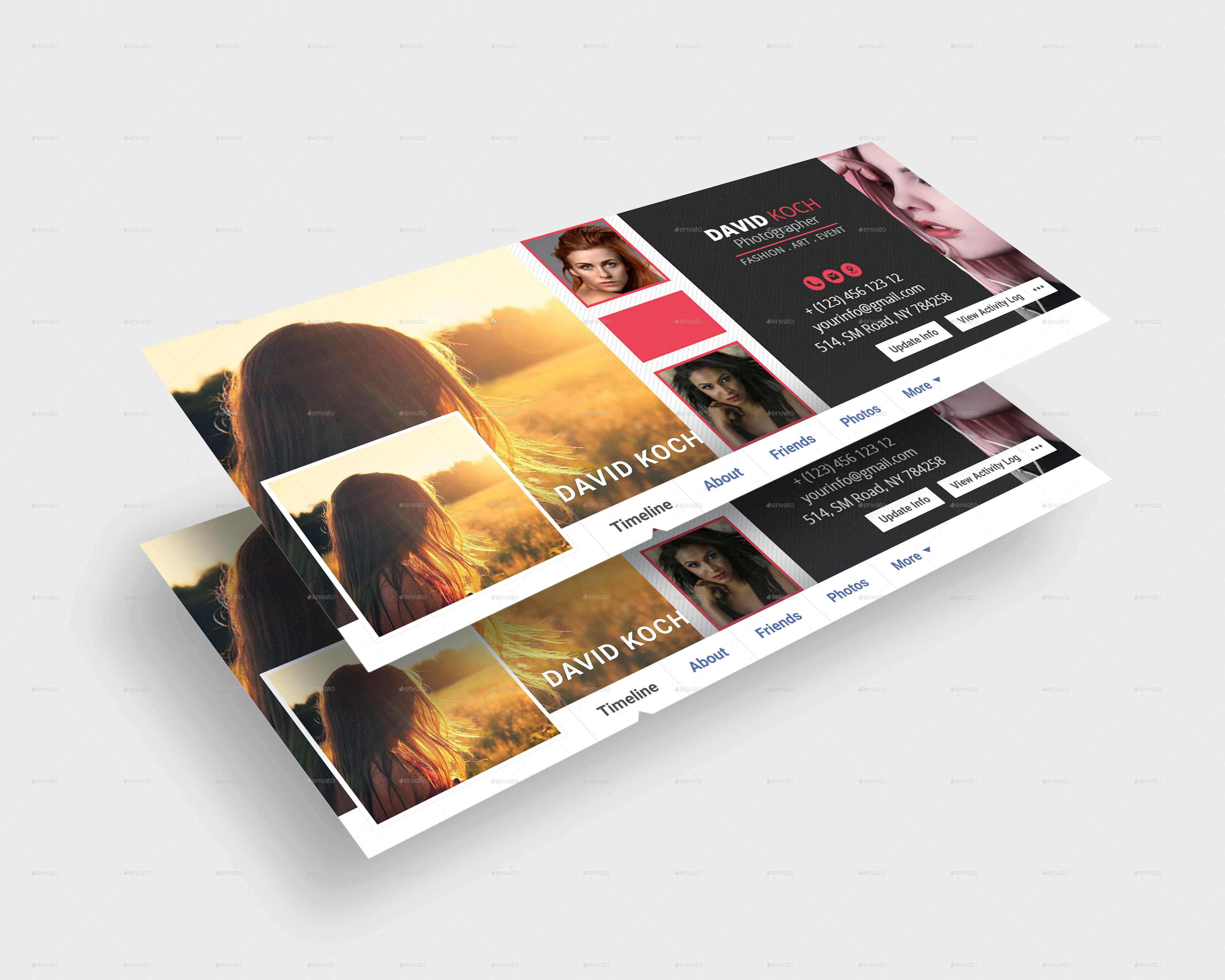 Photography Facebook Cover Photo, Web Elements | GraphicRiver