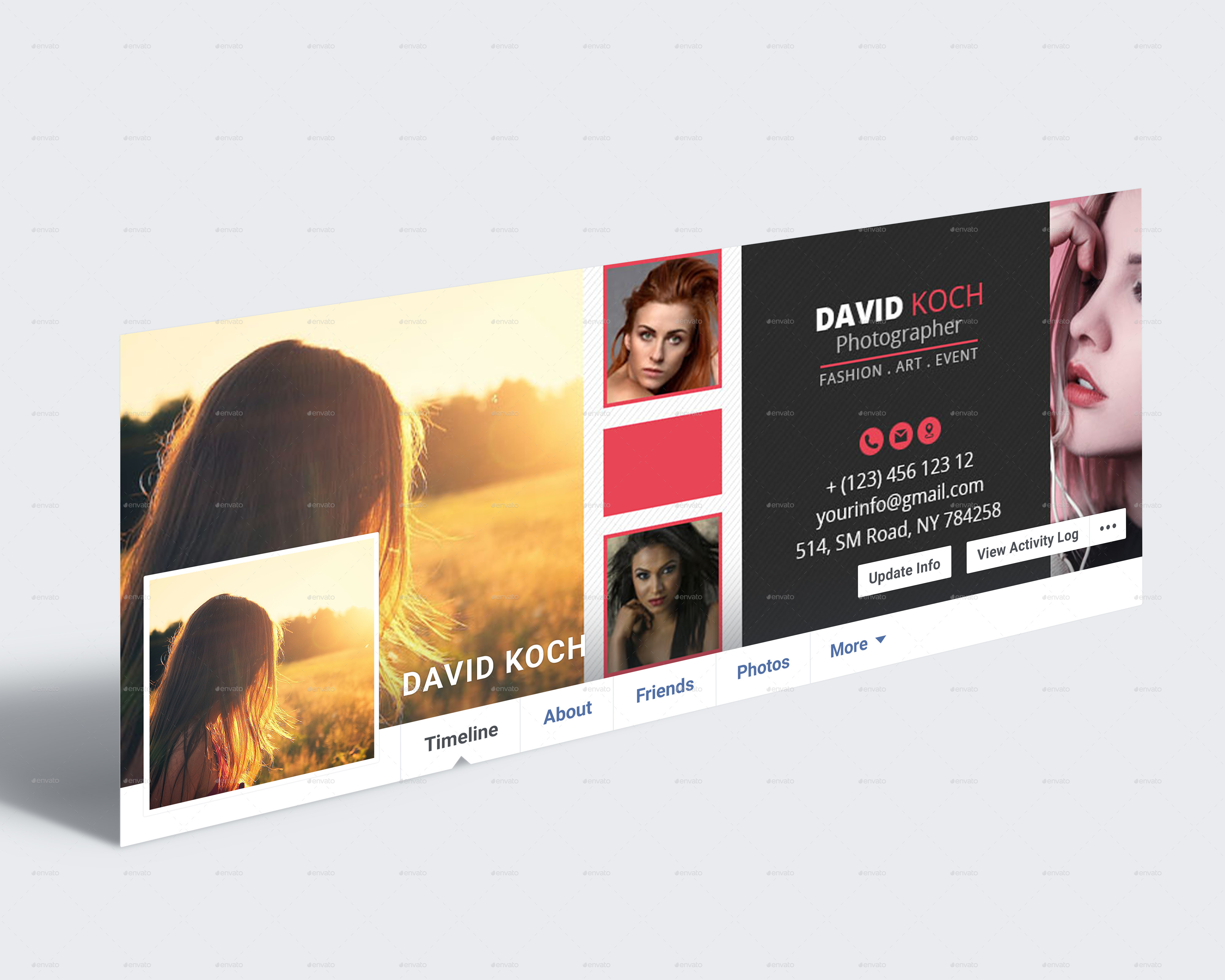 Photography Facebook Cover Photo, Web Elements | GraphicRiver