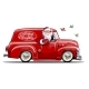 Cartoon Retro Christmas Van with Santa Claus, Vectors | GraphicRiver