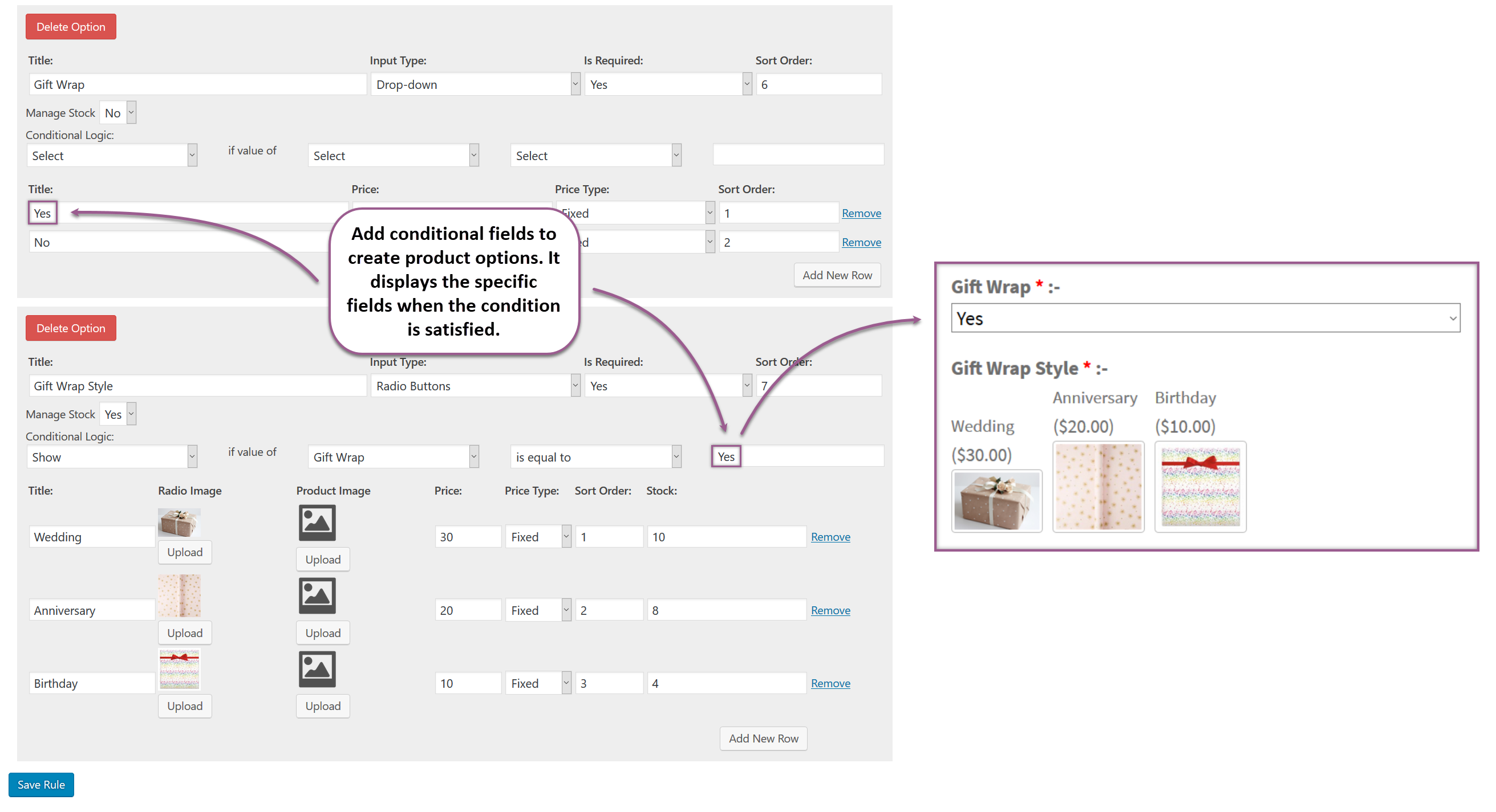 WooCommerce Product Add-Ons Plugin, Add Custom Product Options by extendons