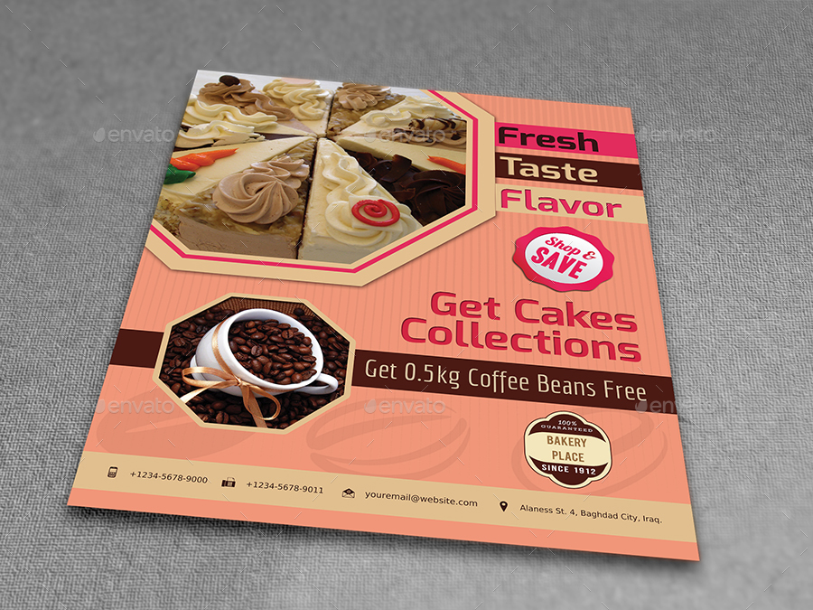 Cake Flyer Vol.2, Print Templates | GraphicRiver