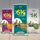 Color Run Roll Up Banner by design_station | GraphicRiver