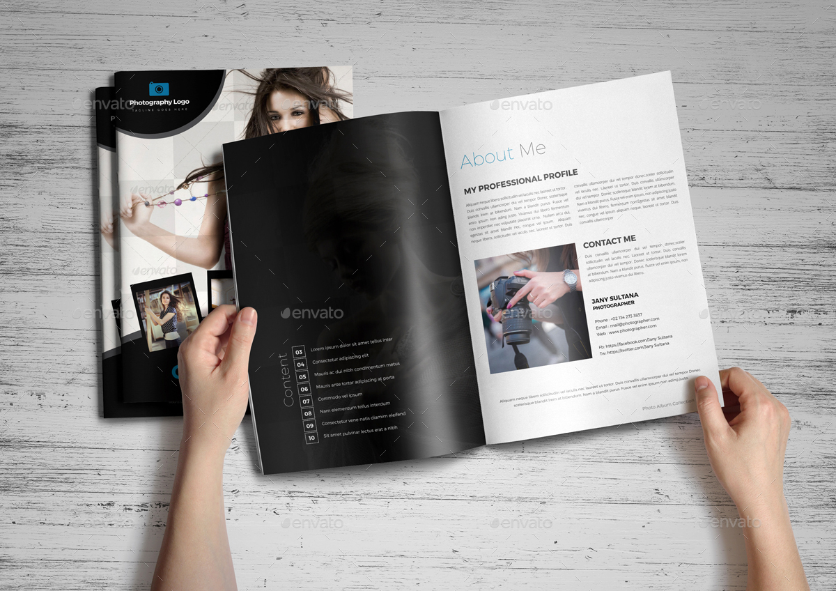 Photography Brochure Catalog InDesign Template v2, Print Templates