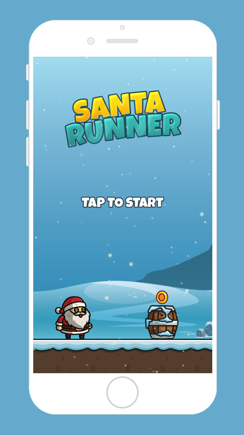 SANTA RUNNER WITH ADMOB - ANDROID STUDIO & ECLIPSE FILE by DiaaAldeen