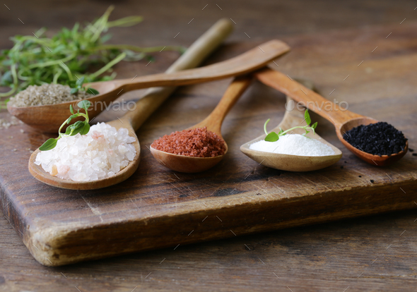 Different Varieties of Salt Stock Photo by Dream79 | PhotoDune