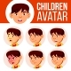 Asian Boy Avatar Set Kid Vector. Primary School by pikepicture ...