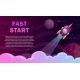 Fast Start Poster, Vectors | GraphicRiver