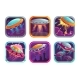App Icons with Fighting UFOs, Vectors | GraphicRiver