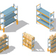 Set Storage Racks with Boxes and Pallets, Vectors | GraphicRiver