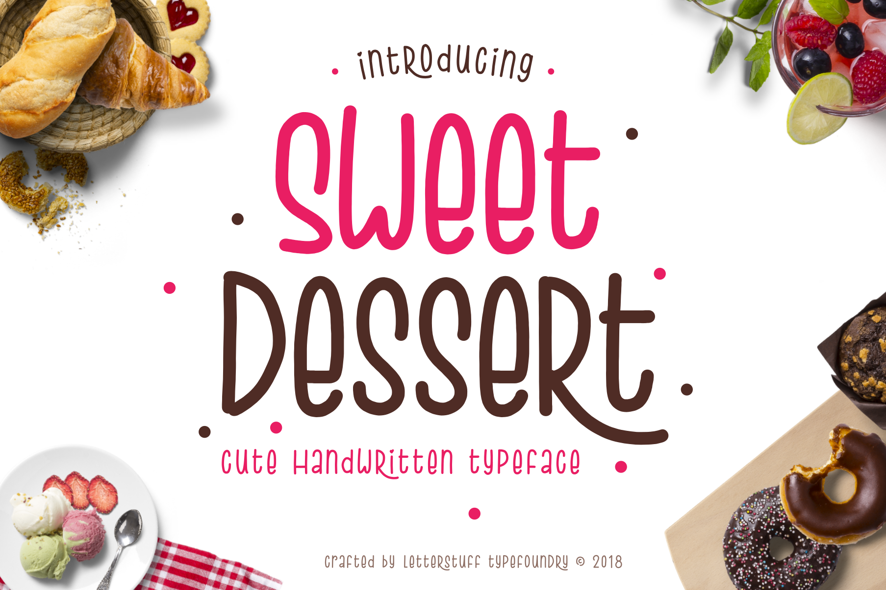 Sweet Dessert Typeface, Fonts | GraphicRiver