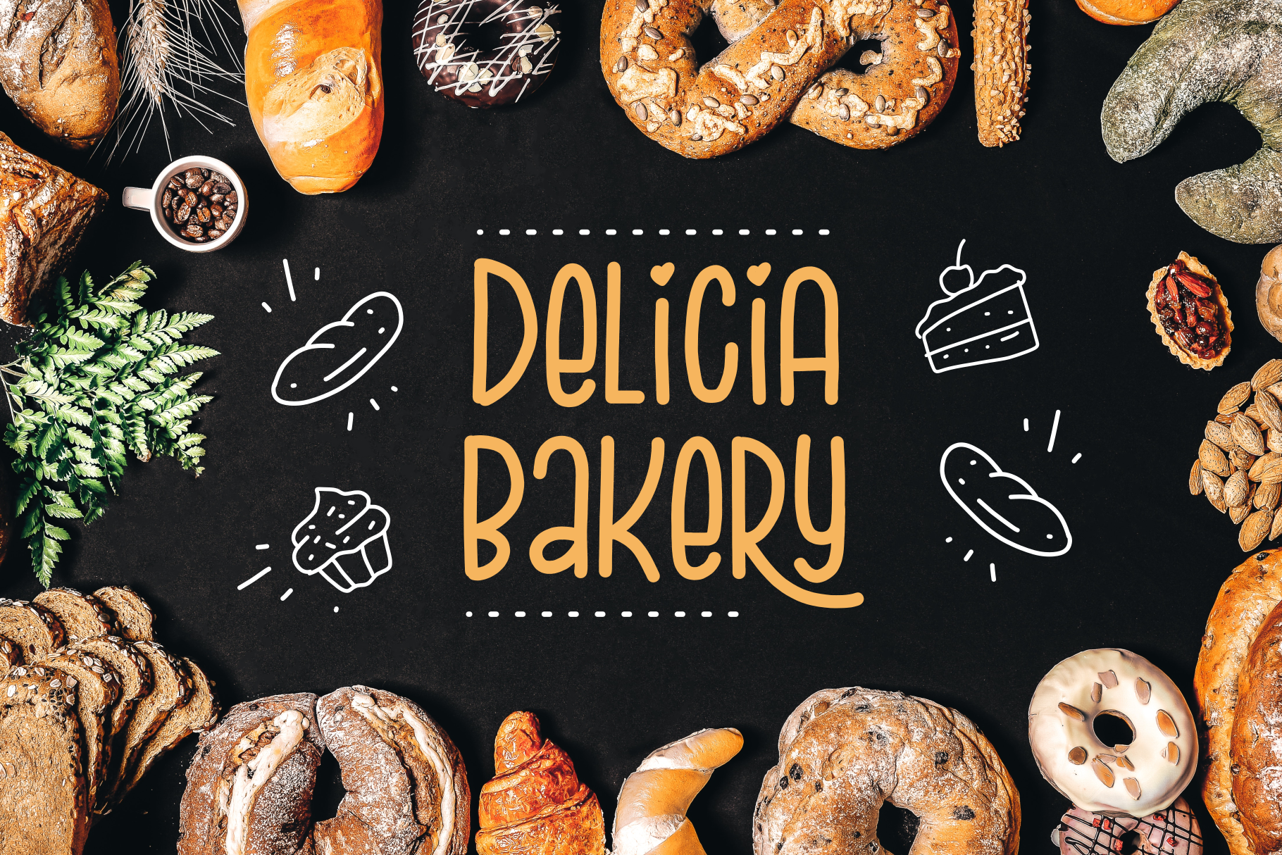 Sweet Dessert Typeface, Fonts | GraphicRiver