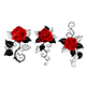 Three Red Roses for Tattoo, Vectors | GraphicRiver