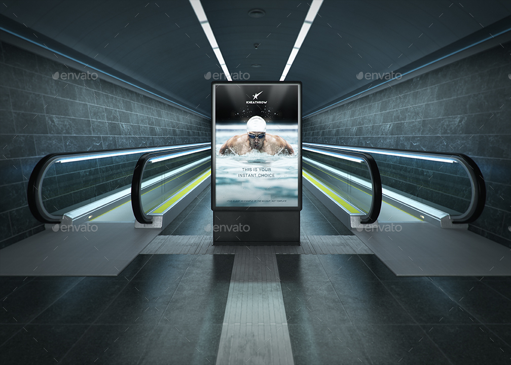 Urban Underground Lightbox / Billboard Mock-Ups Vol.2, Graphics ...