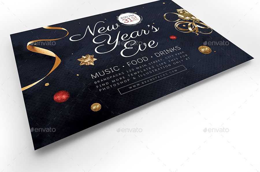 NYE Flyer Template, Print Templates | GraphicRiver