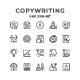 Set Line Icons of Copywriting, Icons | GraphicRiver