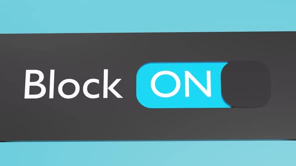 Turn on Block button, slider., Motion Graphics | VideoHive