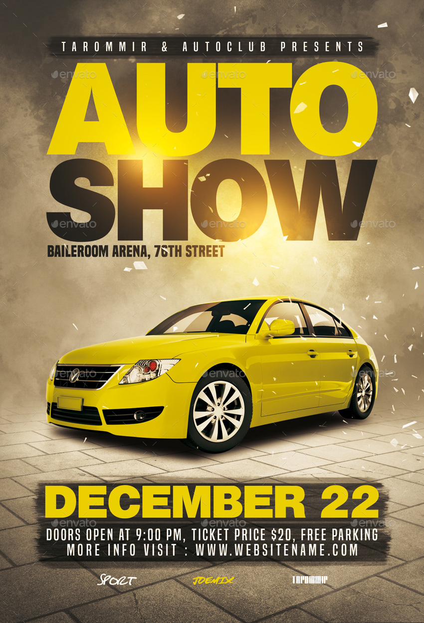 Auto Show Flyer, Print Templates | GraphicRiver