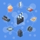 Vector Cinematograph Isometric Elements, Vectors | GraphicRiver